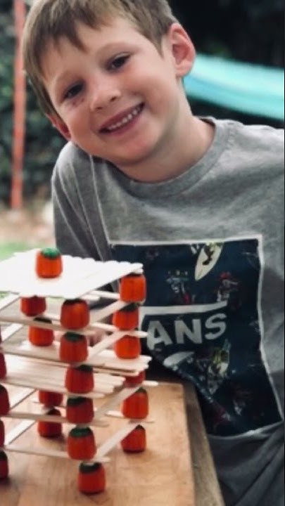 Halloween STEM Challenge | Candy Corn Tower | Activities for Kids - YouTube