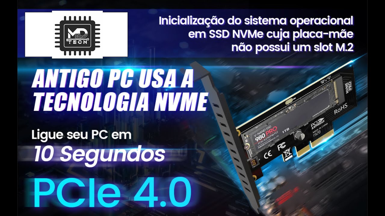 como instalar ssd m2 nvme com adaptador pci-e em maquinas antigas ...