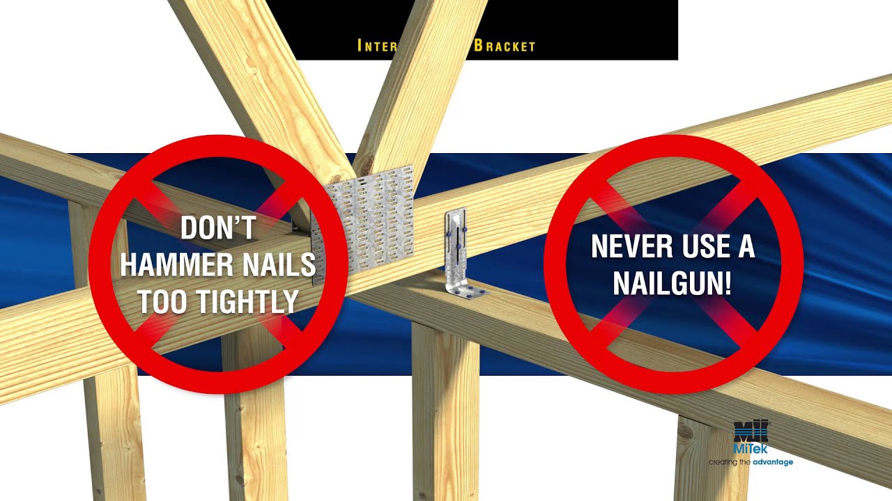 MiTek InternalWall Bracket™ | Lateral Restraint for Timber Wall Top ...