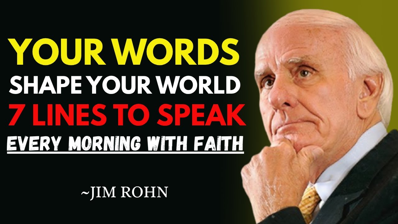 Your Words Shape Your World — 7 Lines to Speak Every Morning with Faith ...