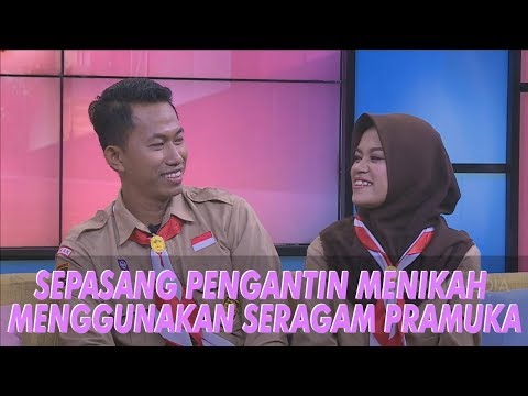 RUMPI - Unik! Sepasang Pengantin Ini Menikah   Menggunakan Seragam Pramuka (5/7/19) Part 3