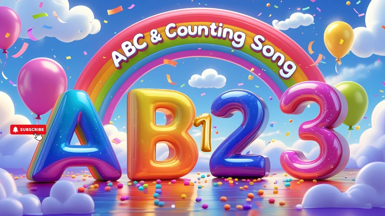 ABC & Counting Song for Kids | Learn Alphabet & Numbers 1 to 10 | Fun ...