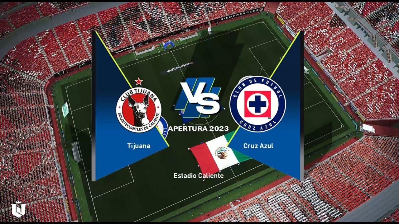 Tijuana vs Cruz Azul Cuartos de final Liga Mx 2024 Gameplay Pes 2021 ...