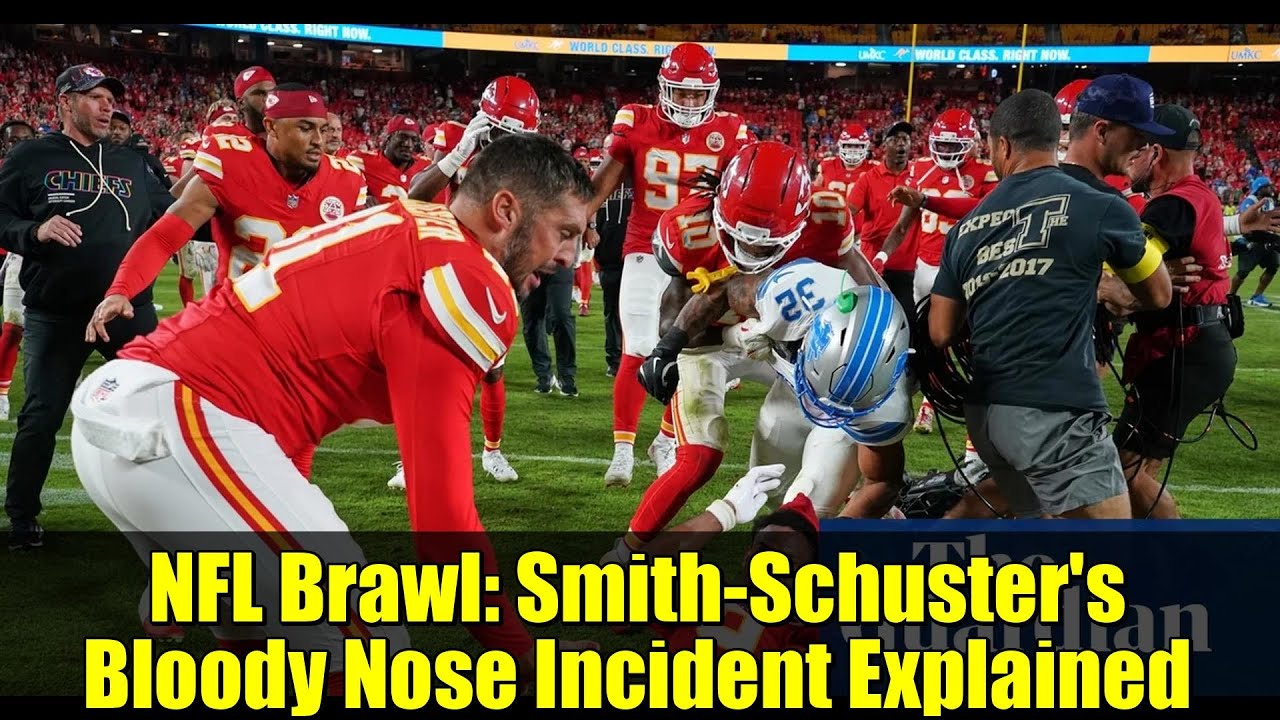 NFL Brawl: Smith-Schuster's Bloody Nose Incident Explained - YouTube