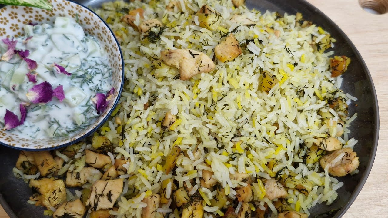 How to prepare pilaf mixed with chicken and vegetables, a new Iranian ...
