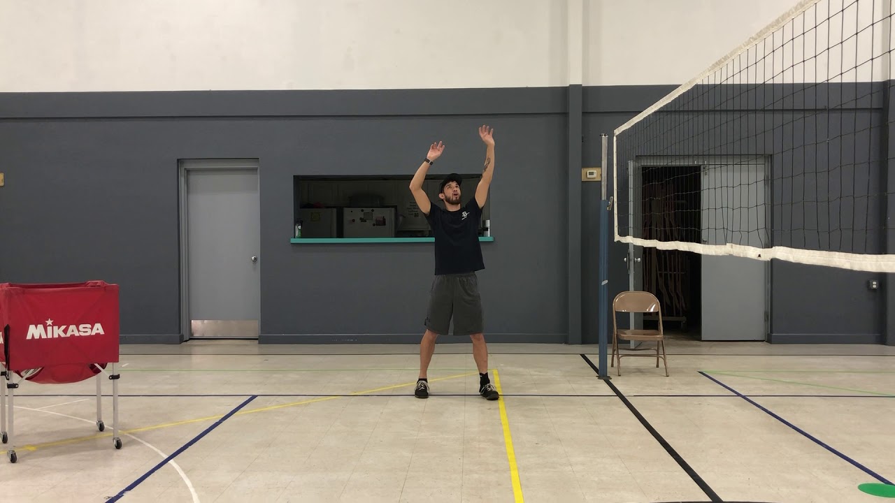 hitting with 3 step volleyball - YouTube