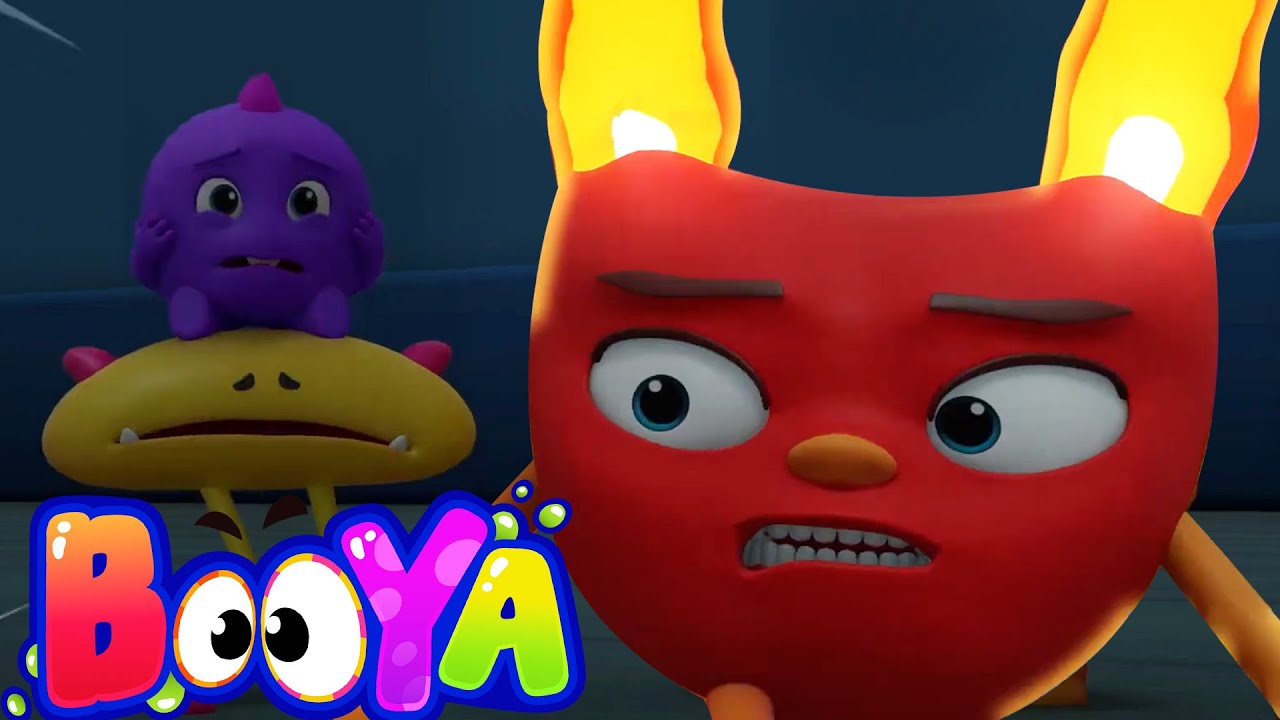 Scaredy Booya | Funny Animated Videos For Kids | Booya Cartoons for ...