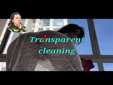 Transparent Cleaning Video | Try-on Haul / Clean with Top share ...