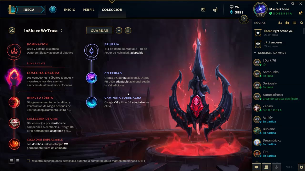 RUNAS/BUILD SHACO 100% EFECTIVA BARON 20 MIN! - YouTube