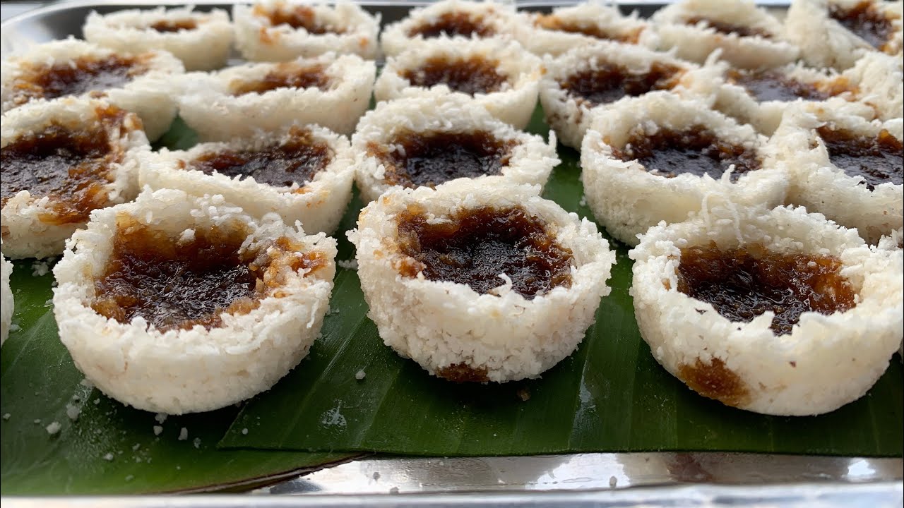 Kuih Dangai Kukus - 4 Bahan- kelapa Kukus Bersama Gula Melaka - YouTube