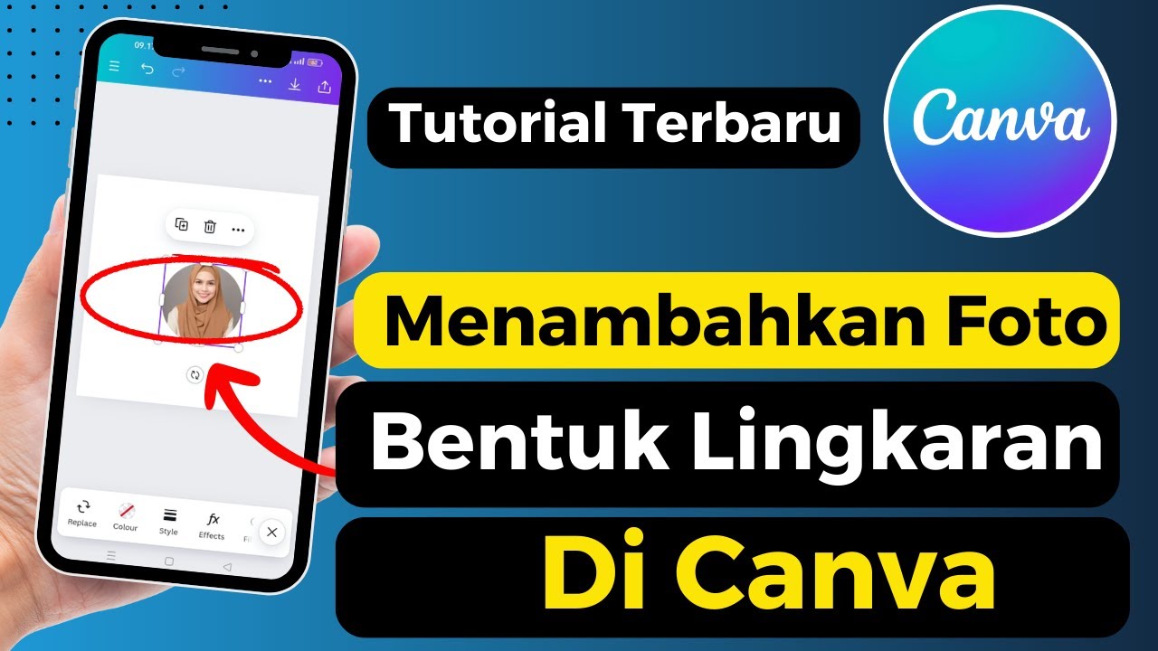 Cara Menambahkan Foto Di Canva Bentuk Lingkaran Atau Bulat - YouTube