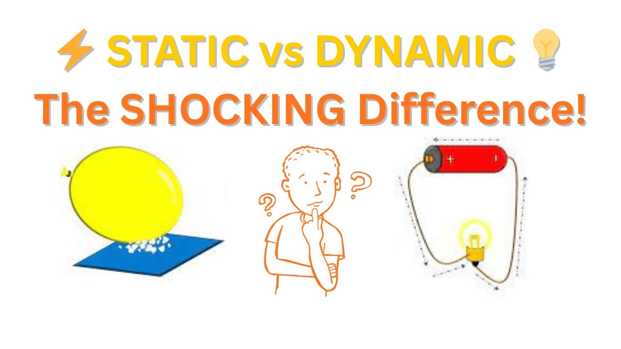 ⚡ Static vs Dynamic Electricity 🤯 The Clear Difference Explained! - YouTube