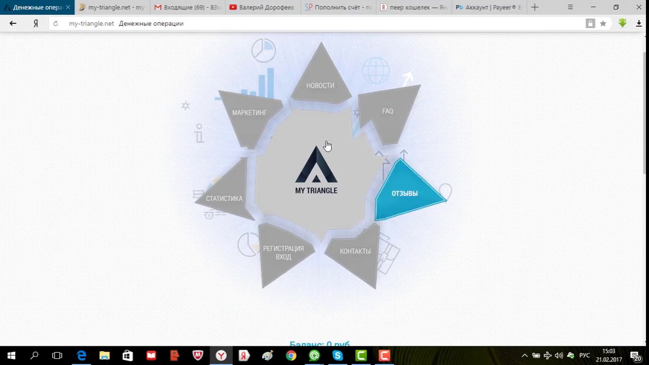 MY TRIANGLE Реальный отзыв или как заработать в интернете без ...