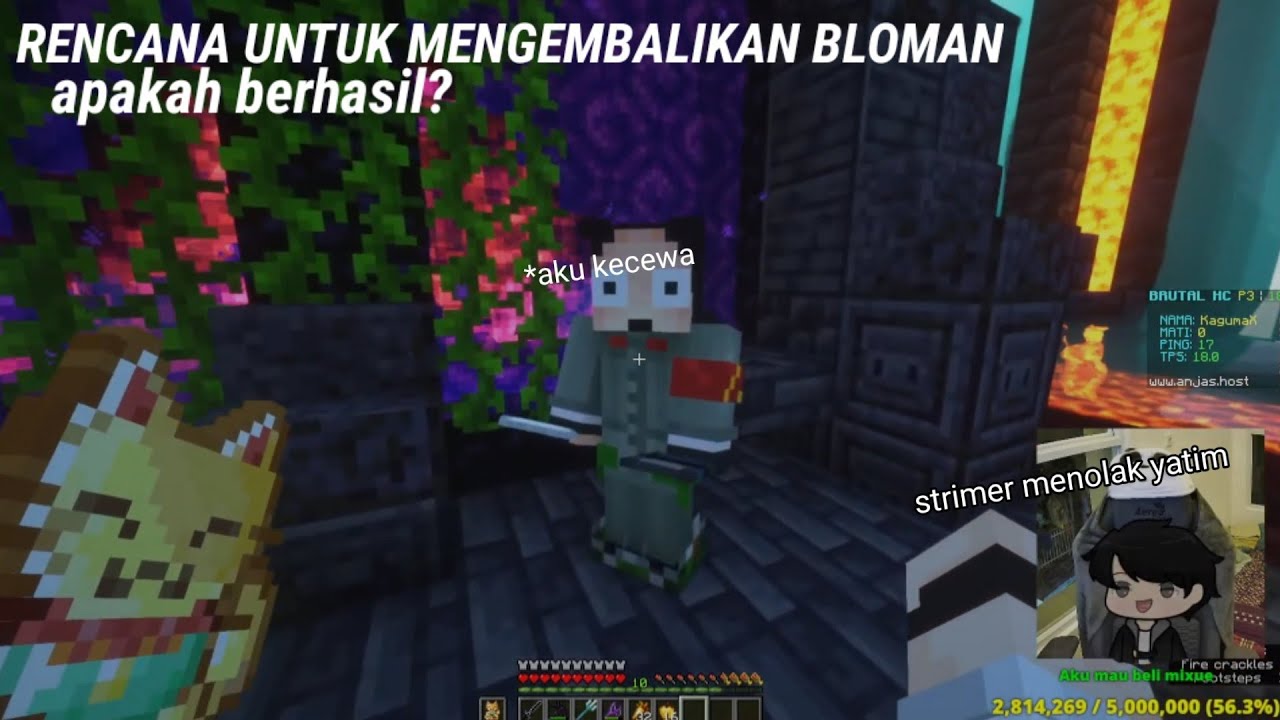 MOMENT @KagumaX MELAKUKAN RITUAL BIAR BLOMAN BALIK - YouTube