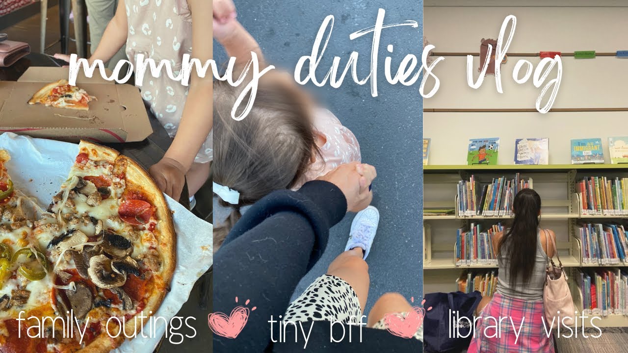 MOMMY DUTIES VLOG | Our Mornings, Library Routine, Pizza & Church Night ...
