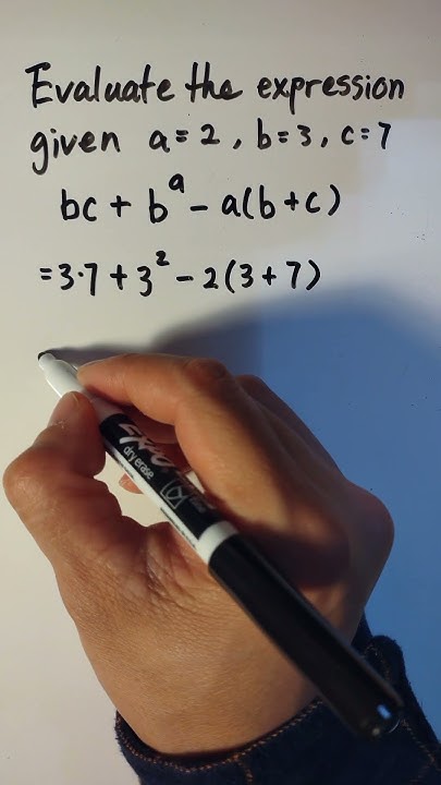 Evaluate an expression given values for variables #maths #prealgebra #6th #math #expression ...