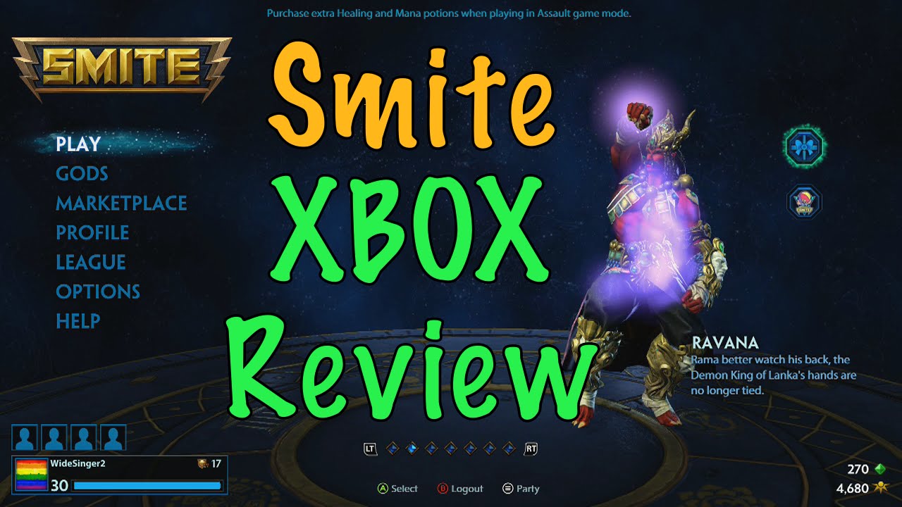 Smite Xbox One Review & Gameplay - YouTube