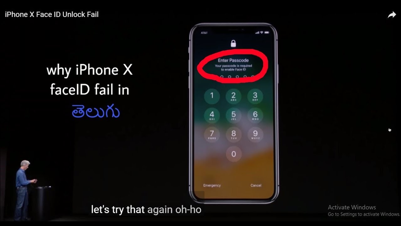Why iphone X FaceId was failed on stage in || telugu - YouTube