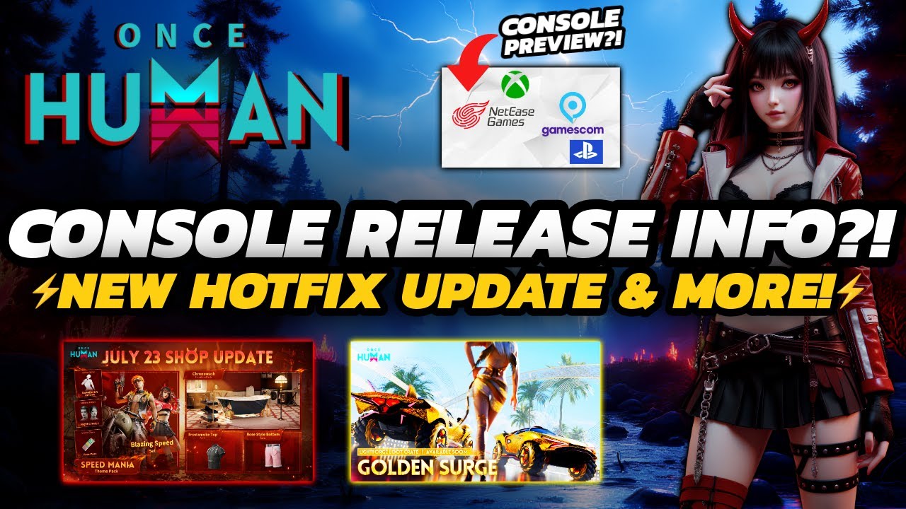 Once Human - NEW Console RELEASE Roadmap?! | SHOP Update & HOTFIX ...