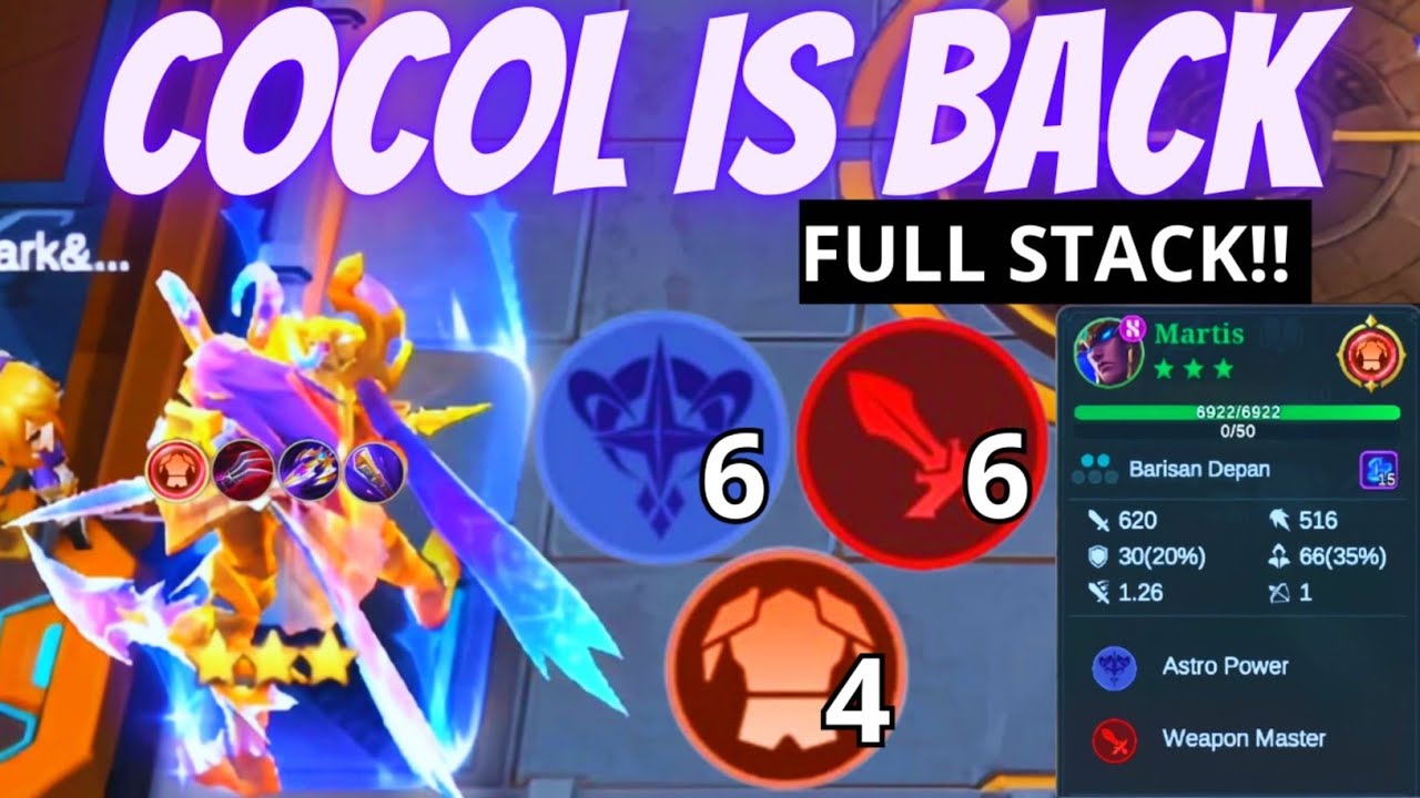 MARTIS BLESSING TITAN MODE FULL STACK‼️COCOL IS BACK CUY!! CARA BERMAIN ...