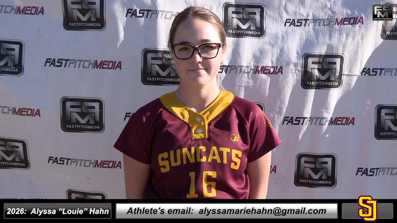 2026 Alyssa “Louie” Hahn 3.8 GPA - First Base Softball Recruiting ...