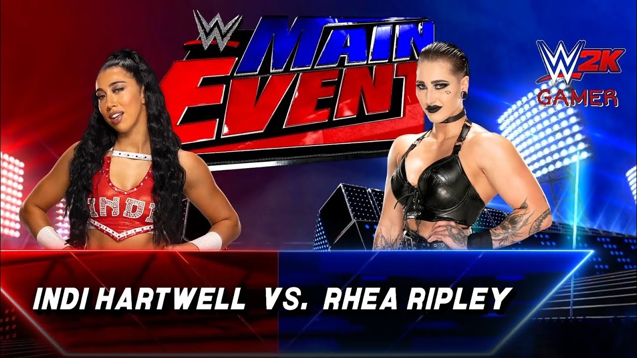Indi Hartwell vs. Rhea Ripley - WWE Main Event 2023 - YouTube