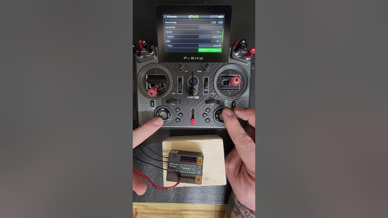 FrSky Ethos: Registering and binding a Tandem FrSKY Receiver - YouTube