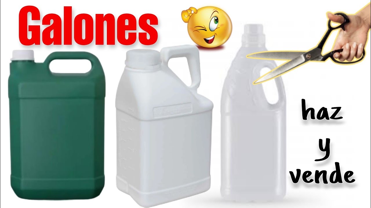 Reciclaje, galones /Manualidades Rentables con botellas|Idea hermosas ...