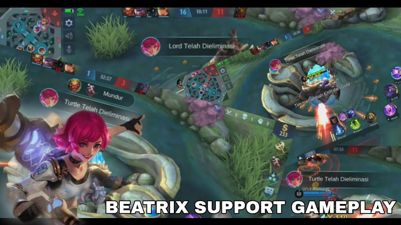 BEATRIX ML ! BUG NO COOLDOWN ULTI ! SELALU FREE TURTLE DAN LORD !!! - YouTube