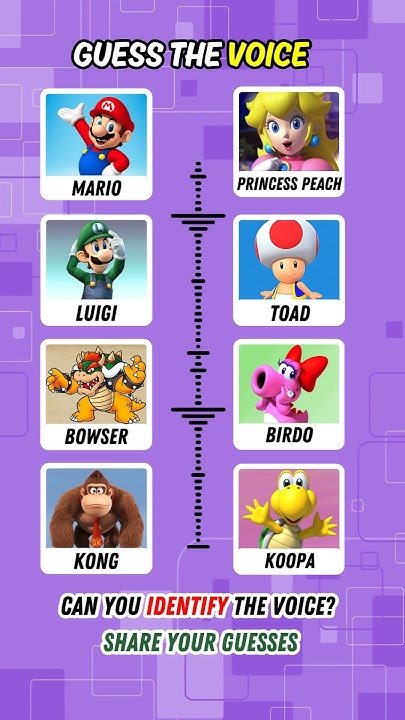 Can You Guess the Mario Character by Their Voice? 🍄🎤 | Super Mario Bros ...