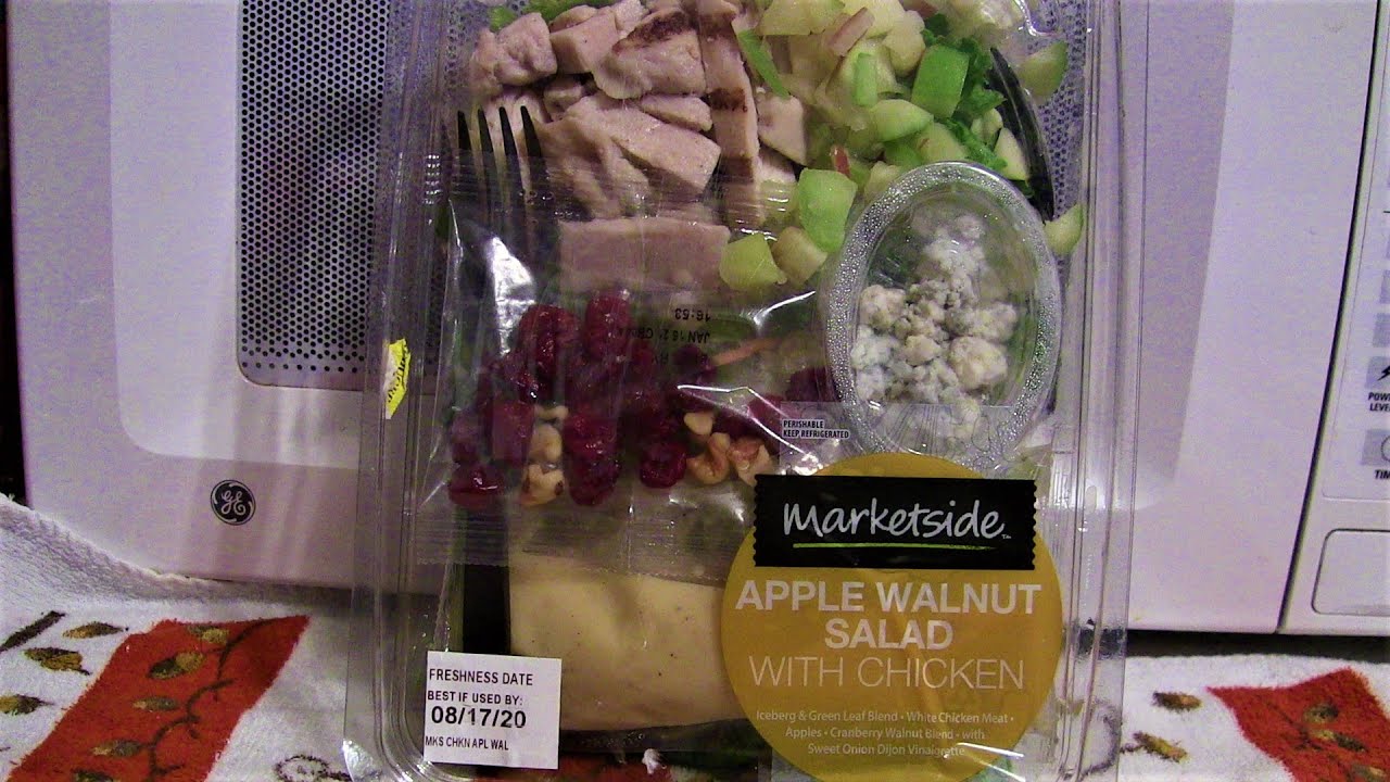 MARKETSIDE Apple Walnut Salad With Chicken | WALMART - YouTube