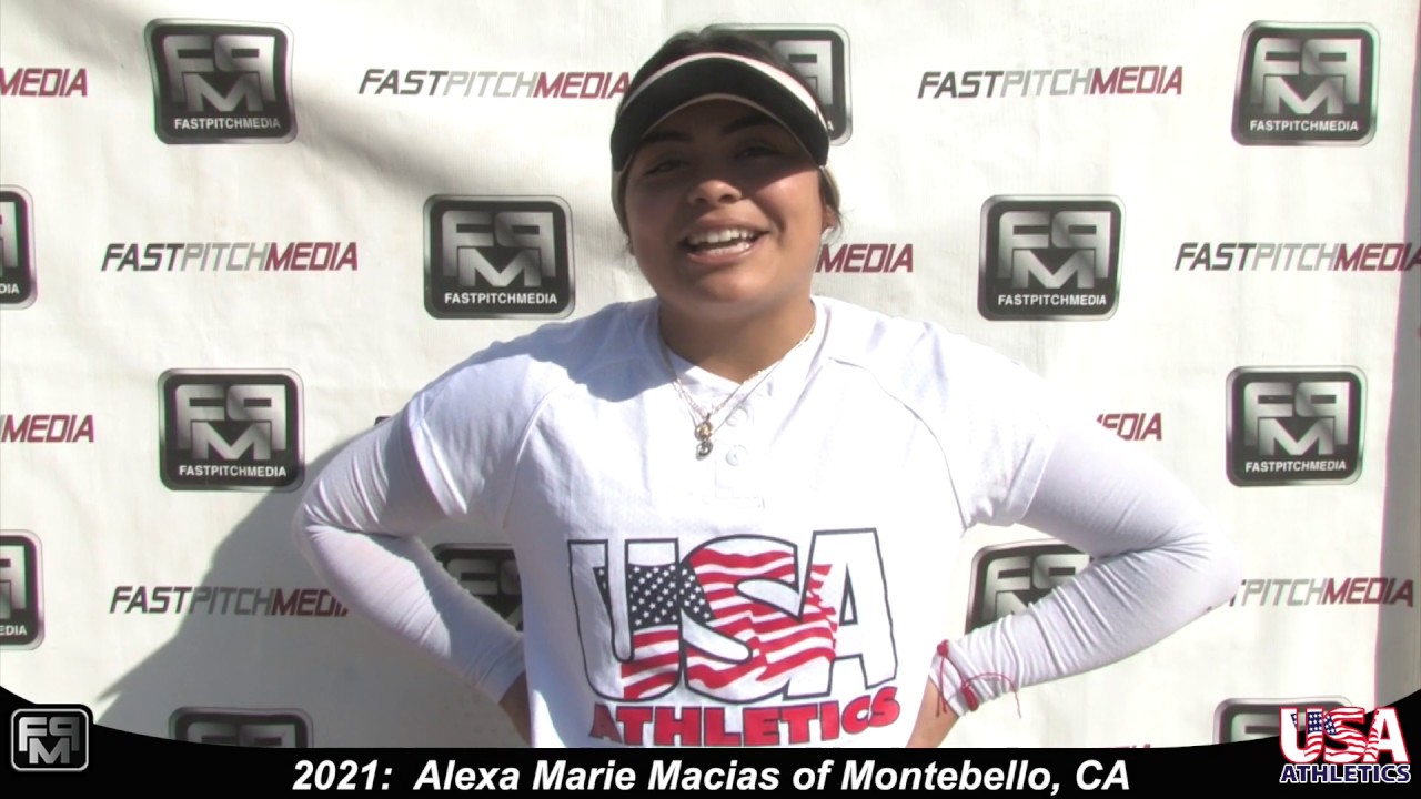 2021 Alexa Marie Macias Third Base and Second Base Softball Skills ...