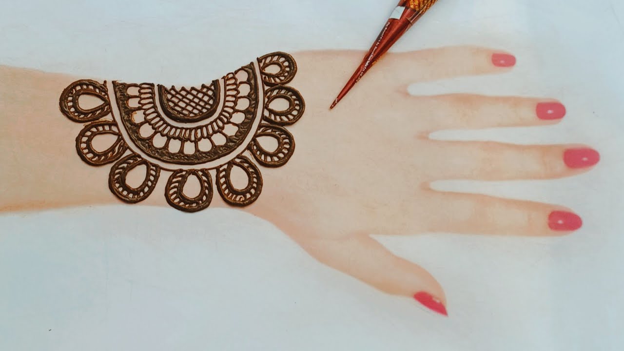 Very easy back side mehendi design l mehendi design l mehendi design 🥰 ...