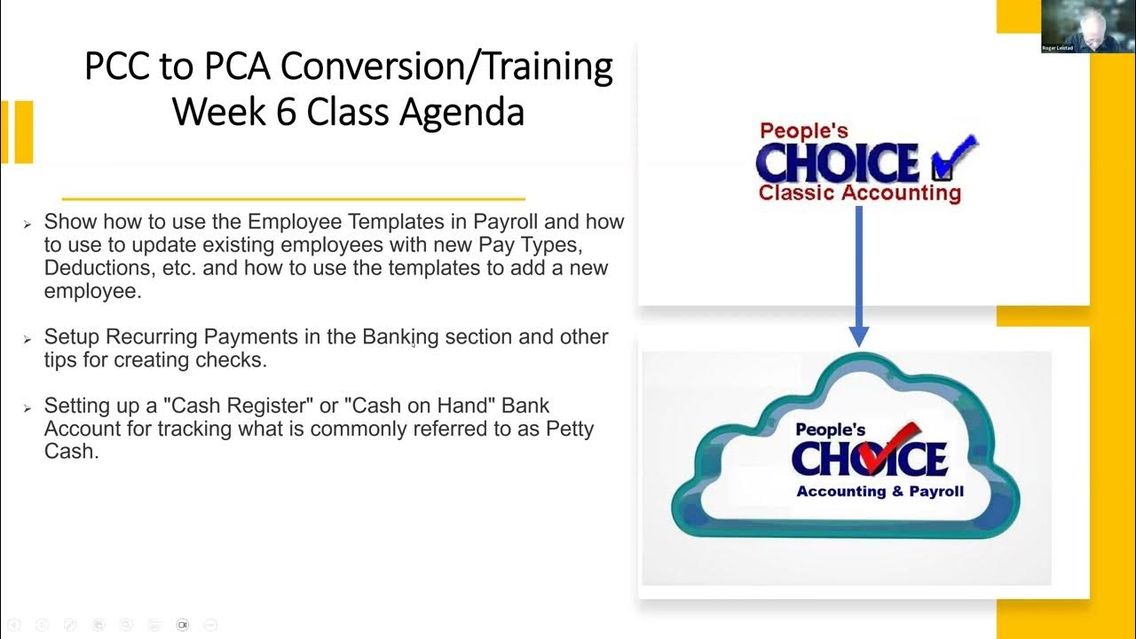 PCC to PCA Conversion Class 11 9 2023 - YouTube