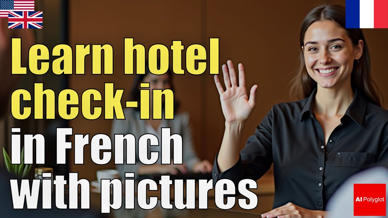 Learn hotel check-in in French with pictures | Natural Listening | Must ...