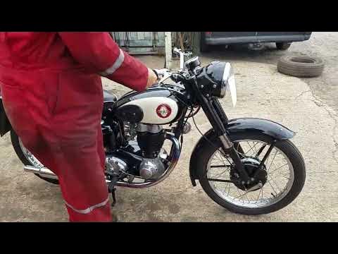 1956 BSA C12 250cc at Andy Tiernans #08573BSA - YouTube