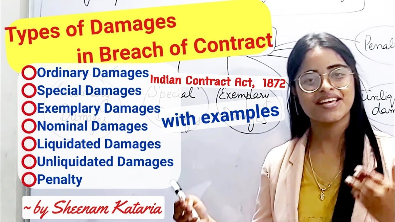Types of Damages in Breach of Contract | Suit for Damages | Indian ...