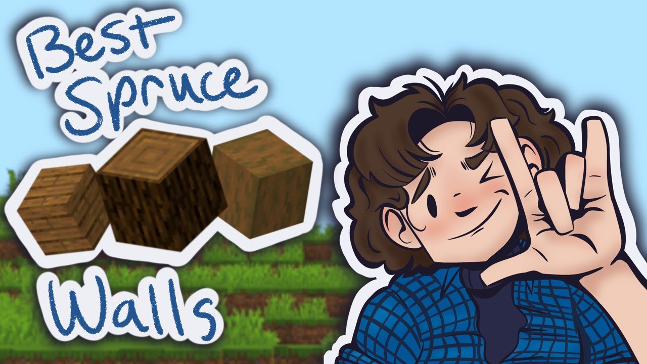 how to build the BEST spruce fences! in minecraft 1.20 [build tutorial ...