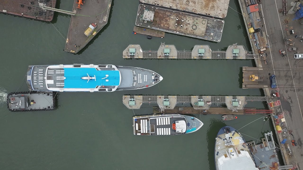 Bay Ship & Yacht Syncrolift - Quickly lifting ships from water to land ...