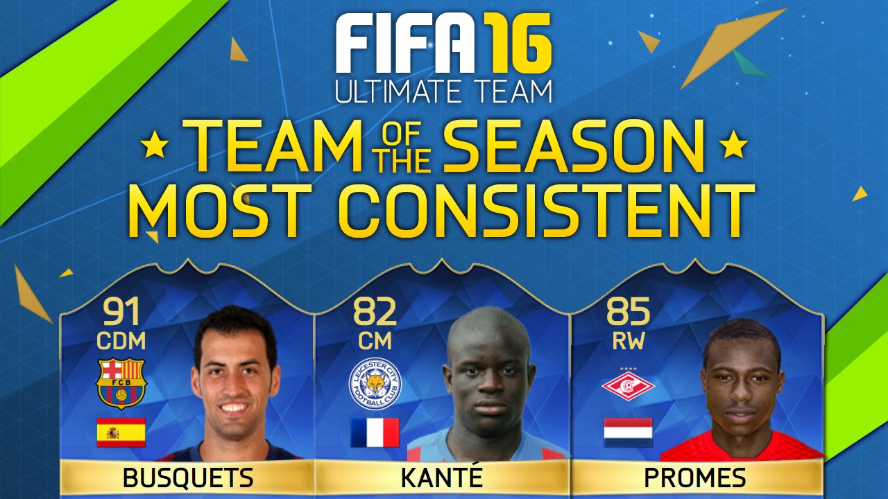 Fifa 16 TOTS Most Consistent Team! Ft. TOTS Promes, TOTS Busquets, TOTS ...