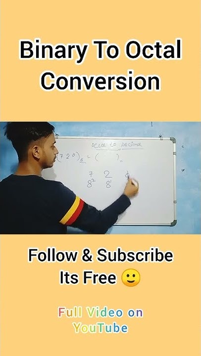 Binary To Octal Conversion in (Hindi) | Octal To Binary Conversion | Octal Binary Conversion ...
