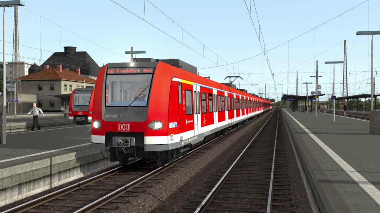 TS Classic (EP.50) BR423 S-Bahn Rhein Main sulla S6 a Frankfurt am Main ...