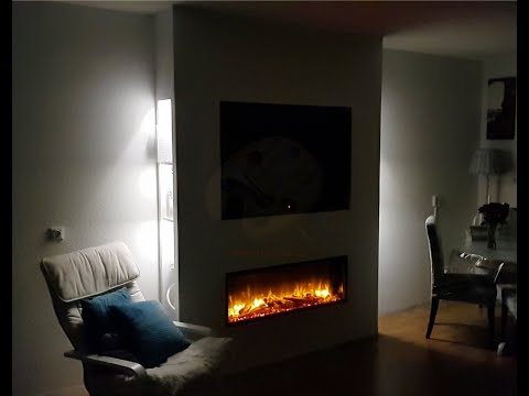 Livin' flame elektrikli şömine alçıpan tv ünitesi yapımı