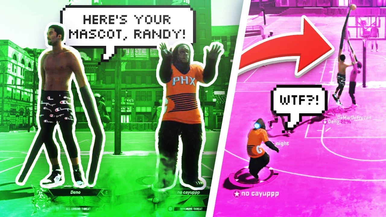 HACKER W/ 100FT ARMS GAVE ME A MASCOT & A YOUTUBE LOGO IN 2K20! BIGGEST ...