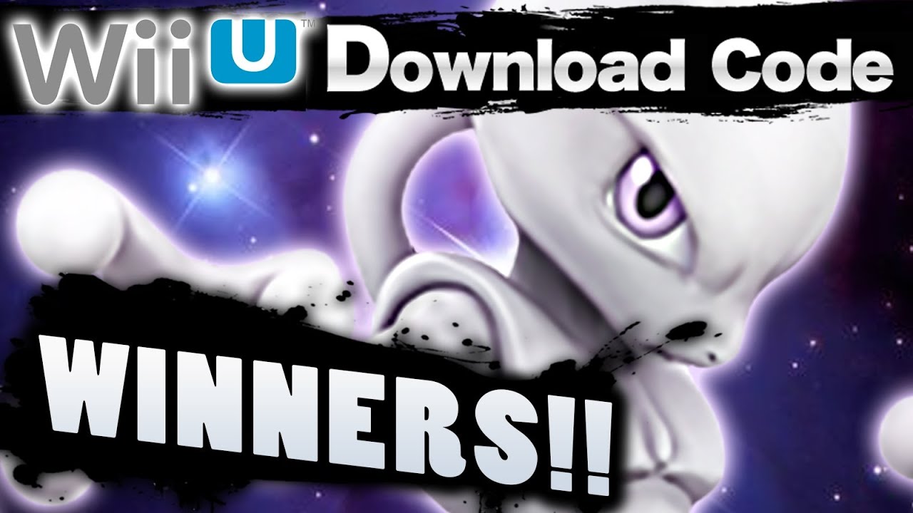 WiiU Mewtwo Early DLC Download Code Winners Announced! - YouTube