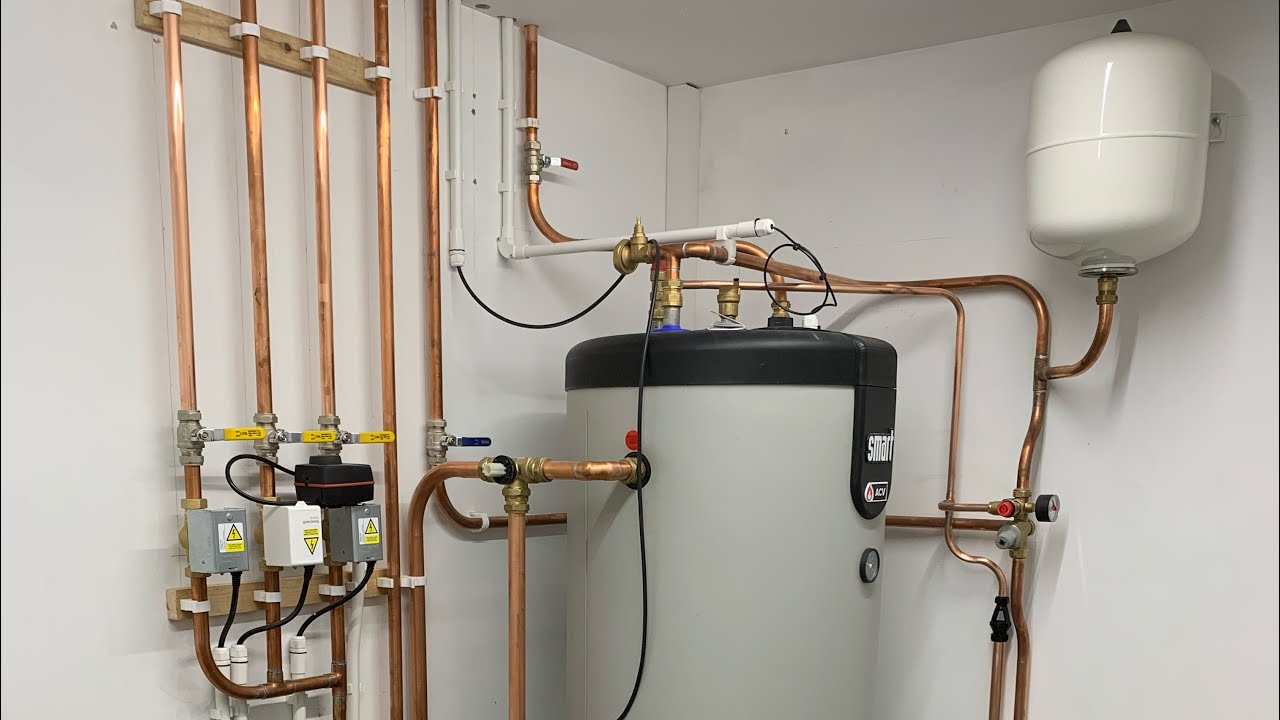 Piping ACV Cylinder up to Rads/UFH - YouTube