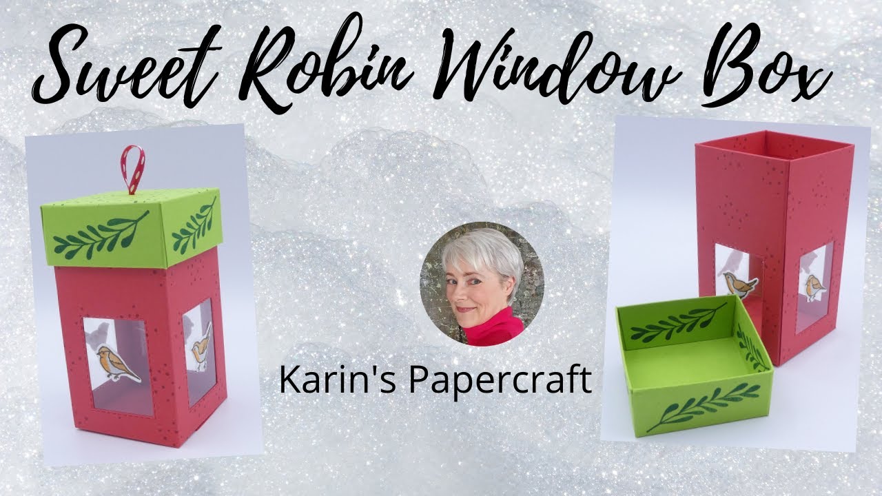 Sweet Robin Window Box made with Stampin' Up! Products - YouTube