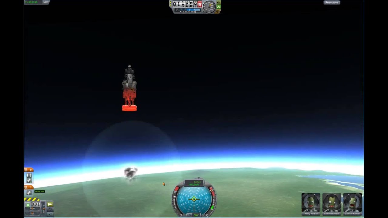 Kerbal Space Program nuclear Orion mod 2 - YouTube