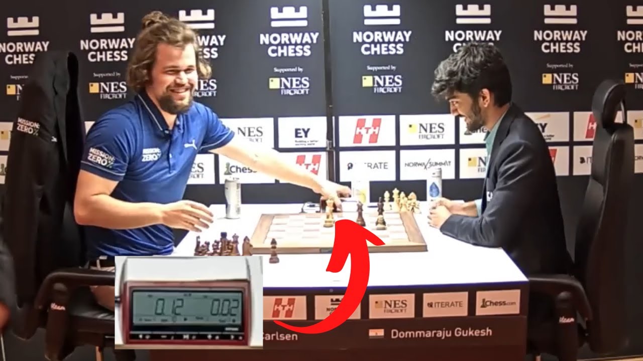 When Gukesh D defeated Magnus Carlsen with only 2 SECONDS on Clock ...