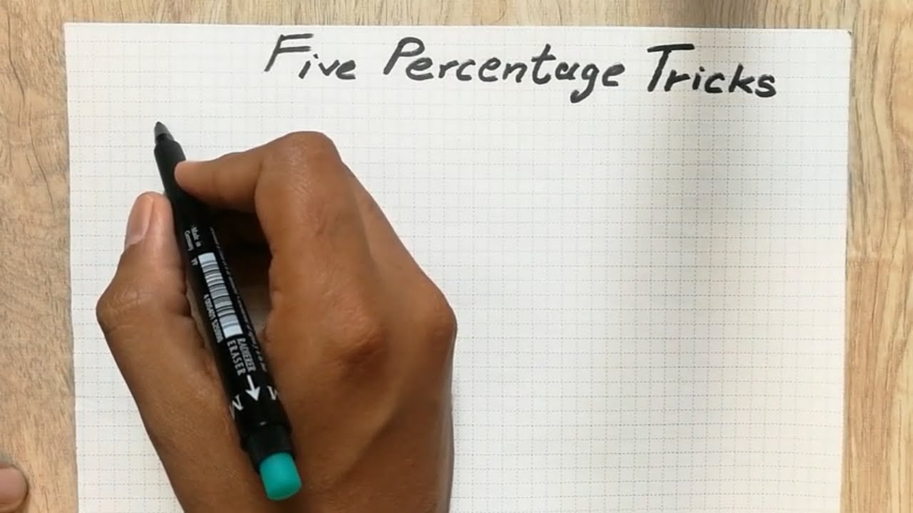 Five Percentage Tricks and Tips - Easy Method - YouTube